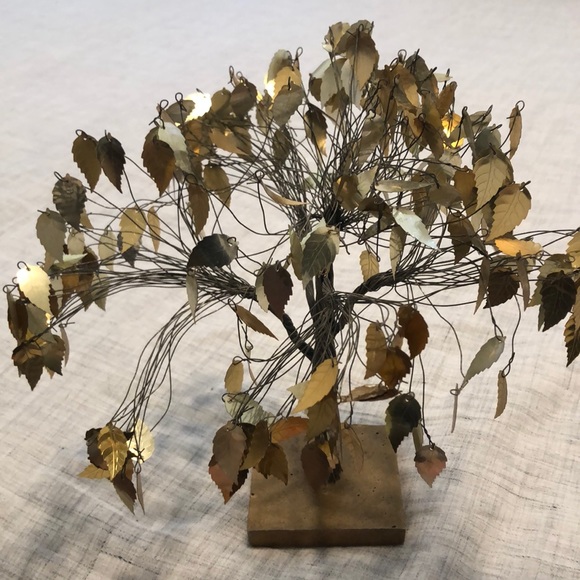 Vintage | Accents | Vintage Mcm J E Tramel Twisted Metal Wire Tree ...